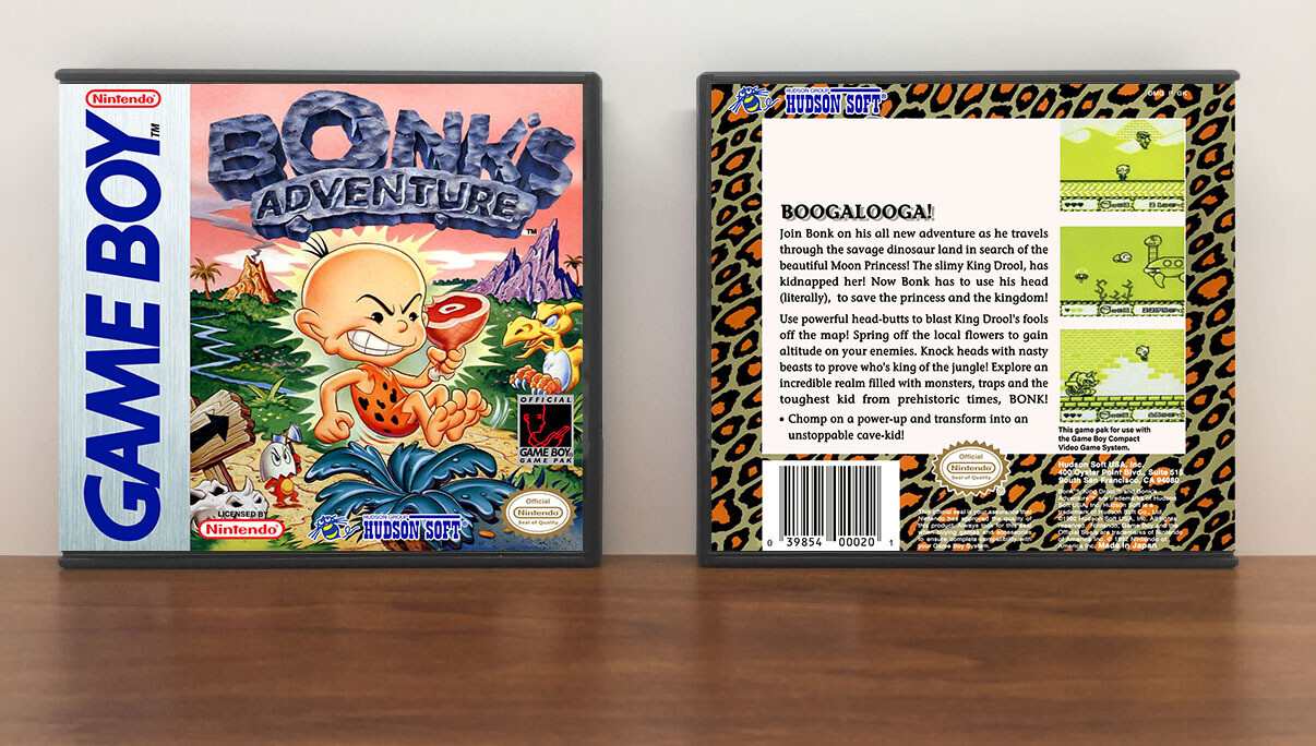 Storage Game Case | Bonk's Adventure - GB Gameboy