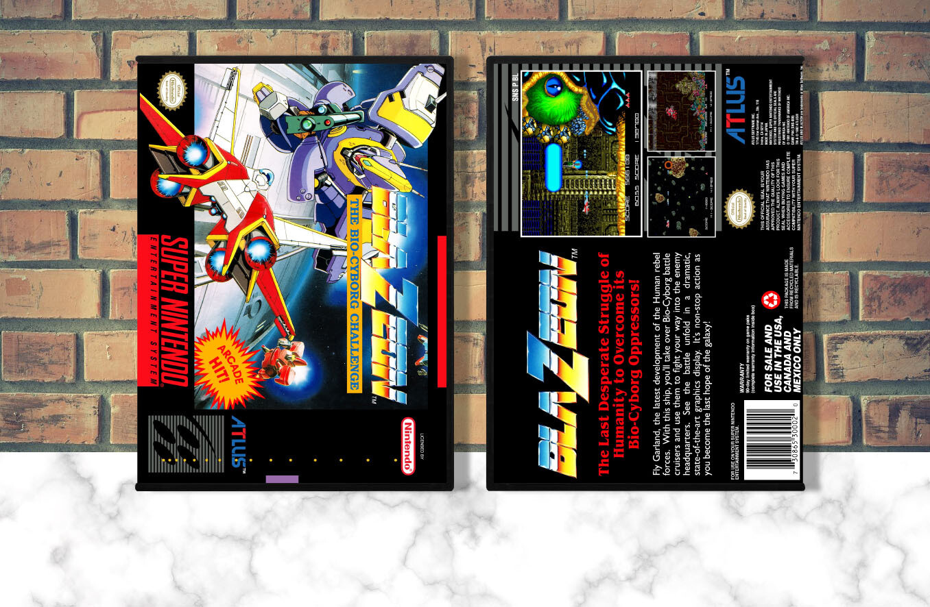 BlaZeon: The Bio-Cyborg Challenge - SNES Video Game Case