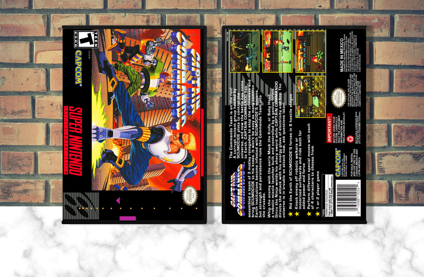 Captain Commando - SNES Video Game Case