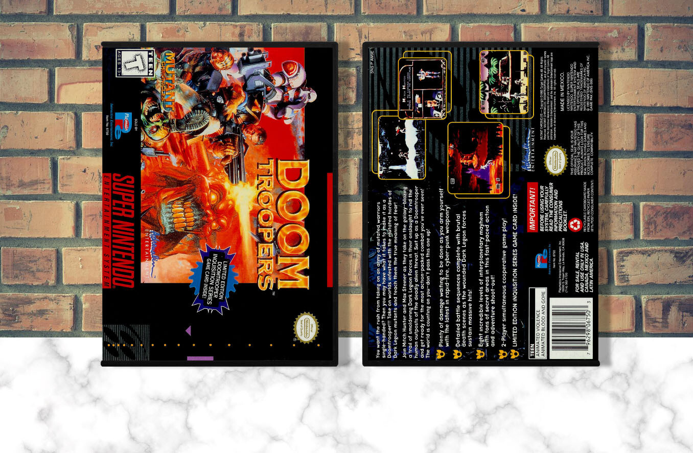 Doom Troopers - SNES Video Game Case