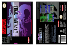 Final Fantasy V - SNES Video Game Case