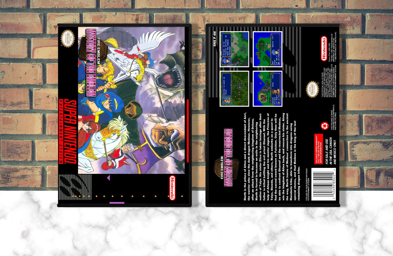 Fire Emblem: Mystery of the Emblem - SNES Video Game Case
