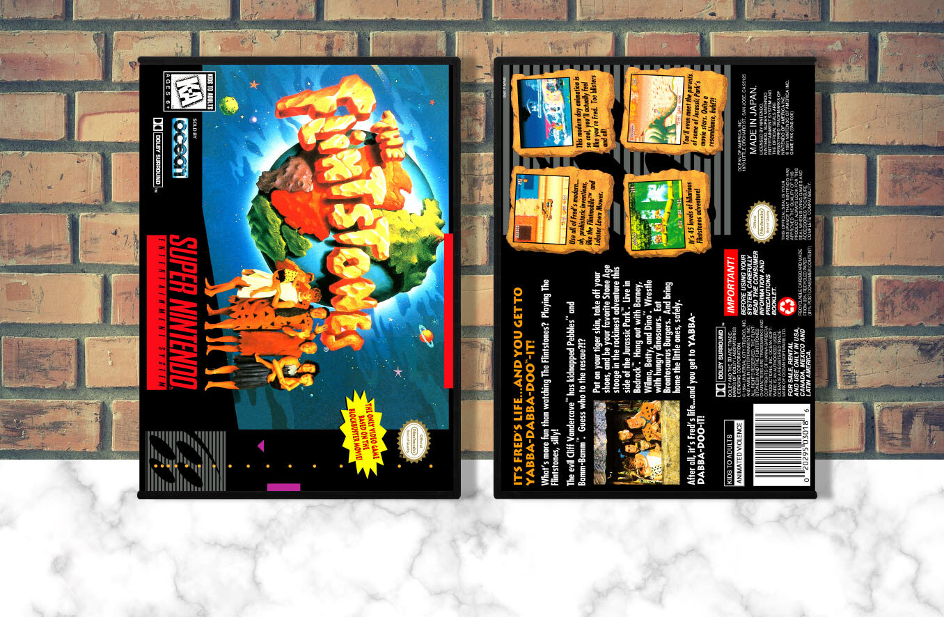 Flintstones, The: Movie - SNES Video Game Case