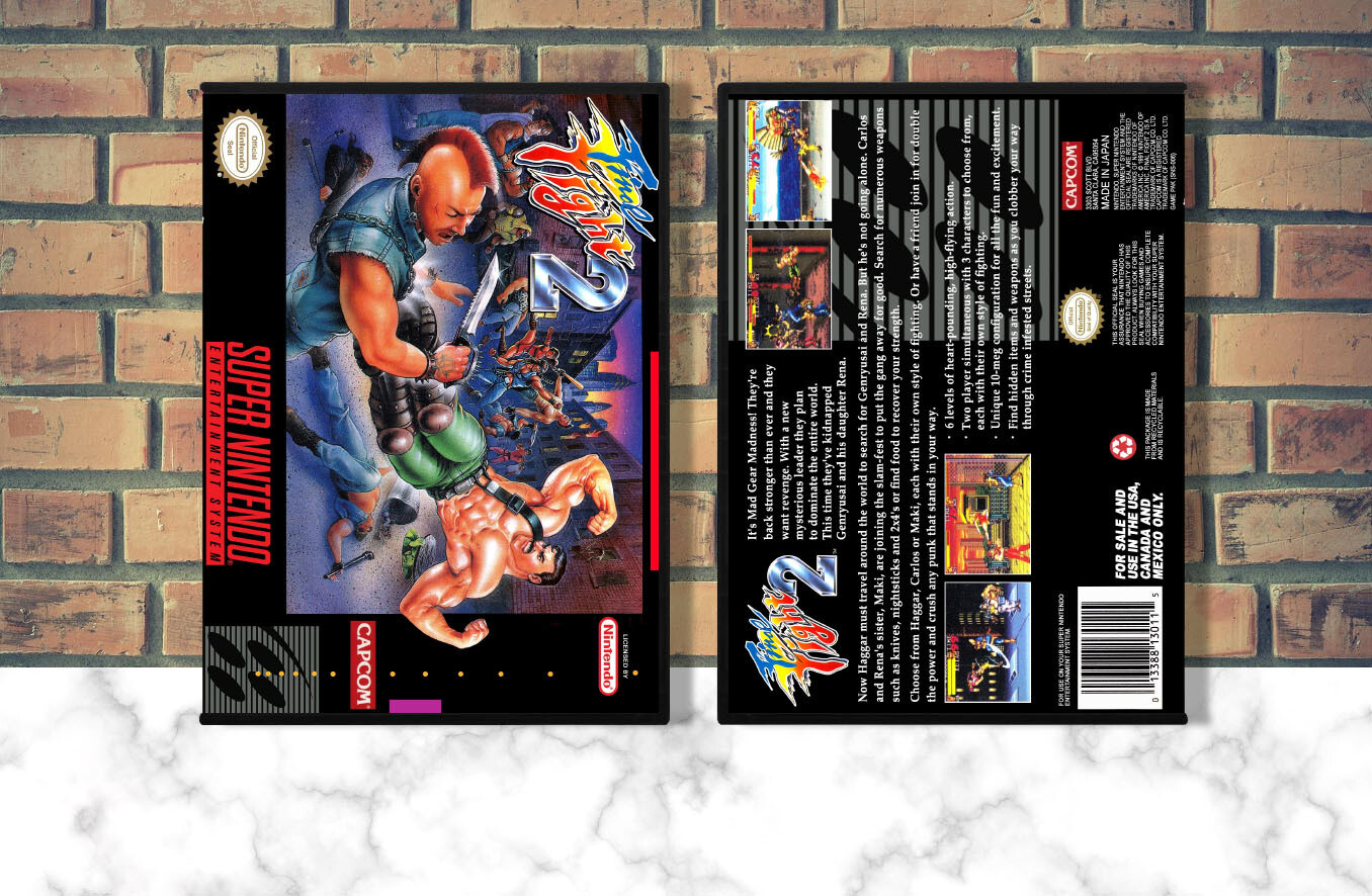 Final Fight 2 - SNES Video Game Case
