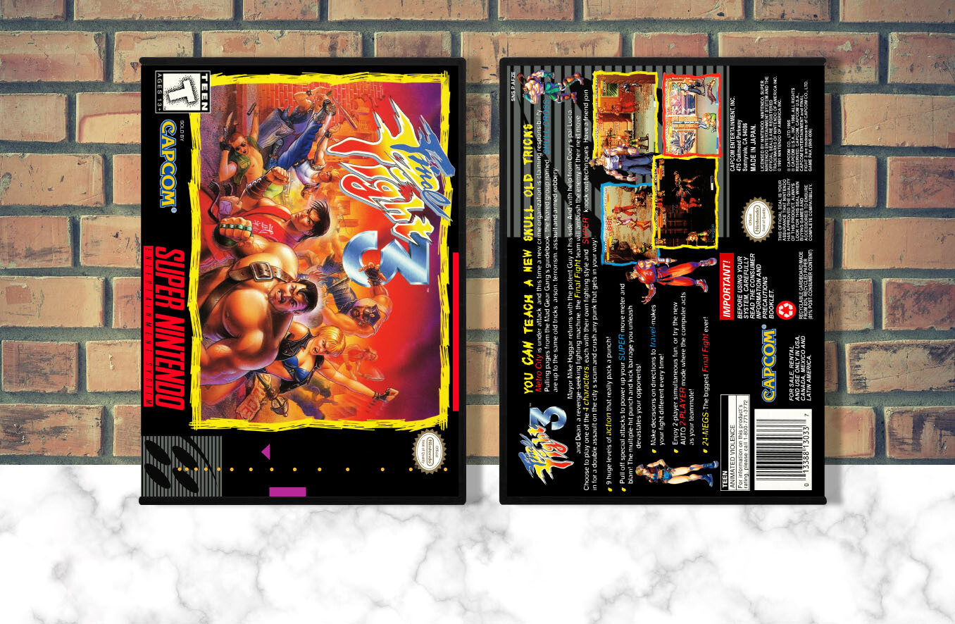 Final Fight 3 - SNES Video Game Case