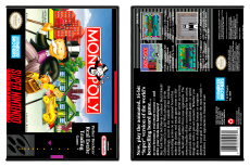 Monopoly - SNES Video Game Case