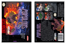 Populous - SNES Video Game Case