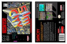 SimCity - SNES Video Game Case