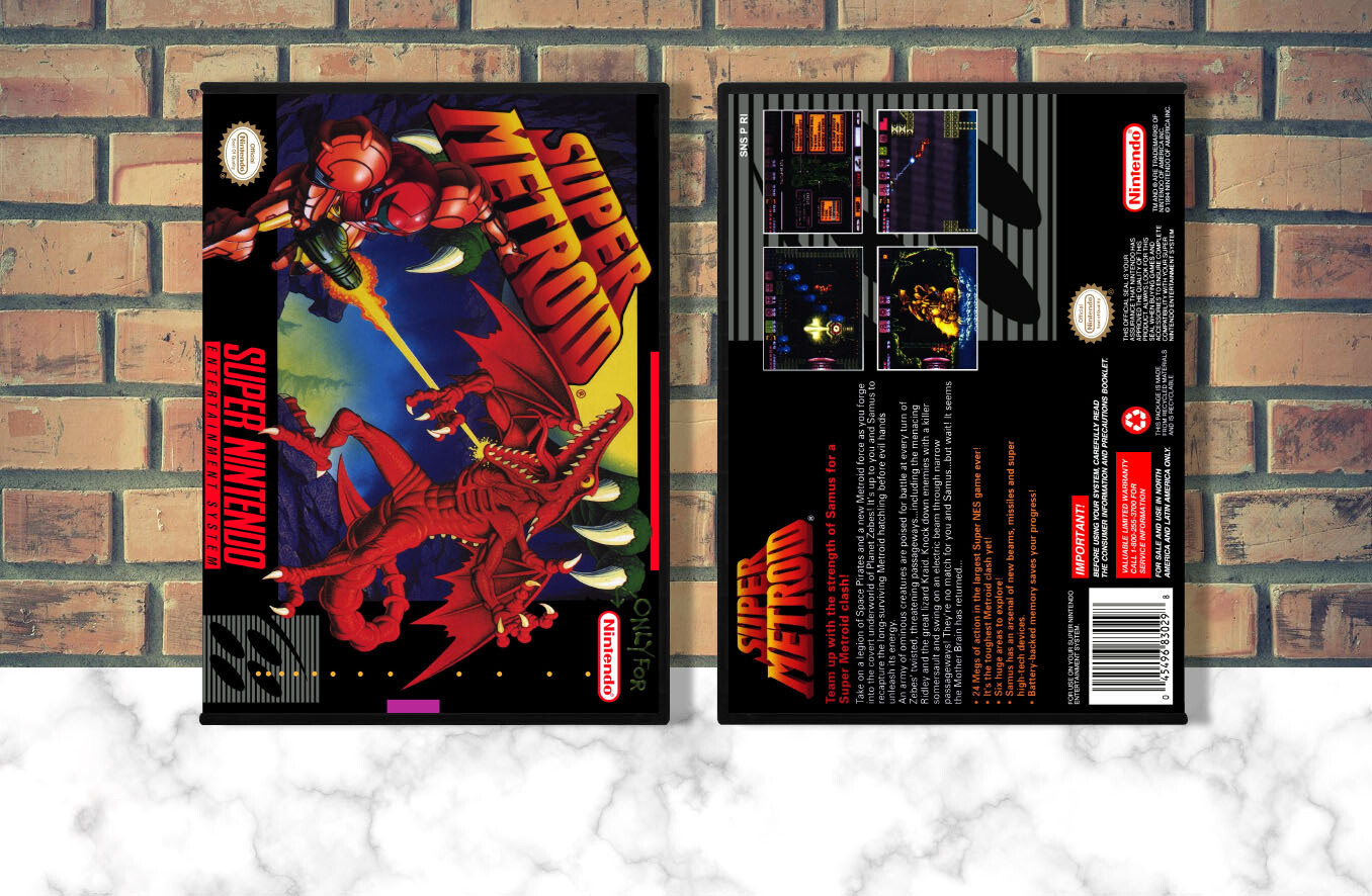 Super Metroid - SNES Video Game Case