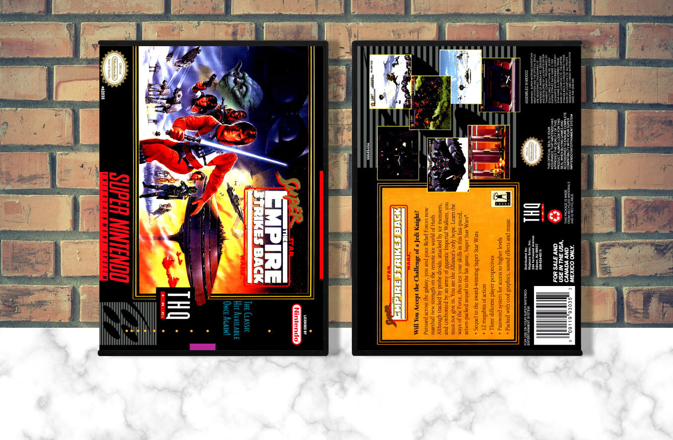 Super Star Wars: The Empire Strikes Back (THQ) - SNES Video Game Case