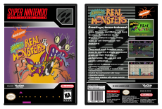 AAAHH!!! Real Monsters - SNES Video Game Case