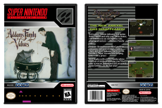 Addams Family Values - SNES Video Game Case