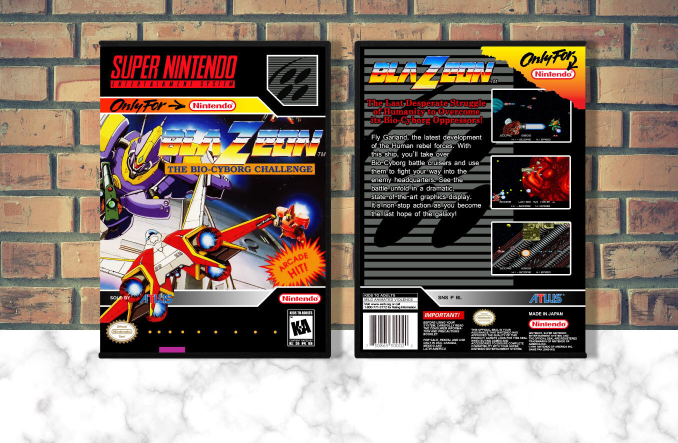 BlaZeon: The Bio-Cyborg Challenge - SNES Video Game Case