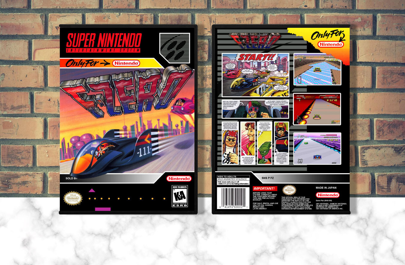 F-Zero - SNES Video Game Case