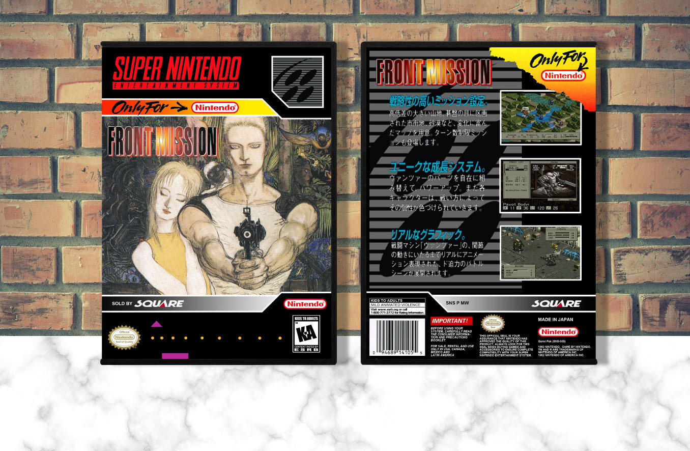 Front Mission - SNES Video Game Case