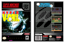 Hyper V-Ball - SNES Video Game Case