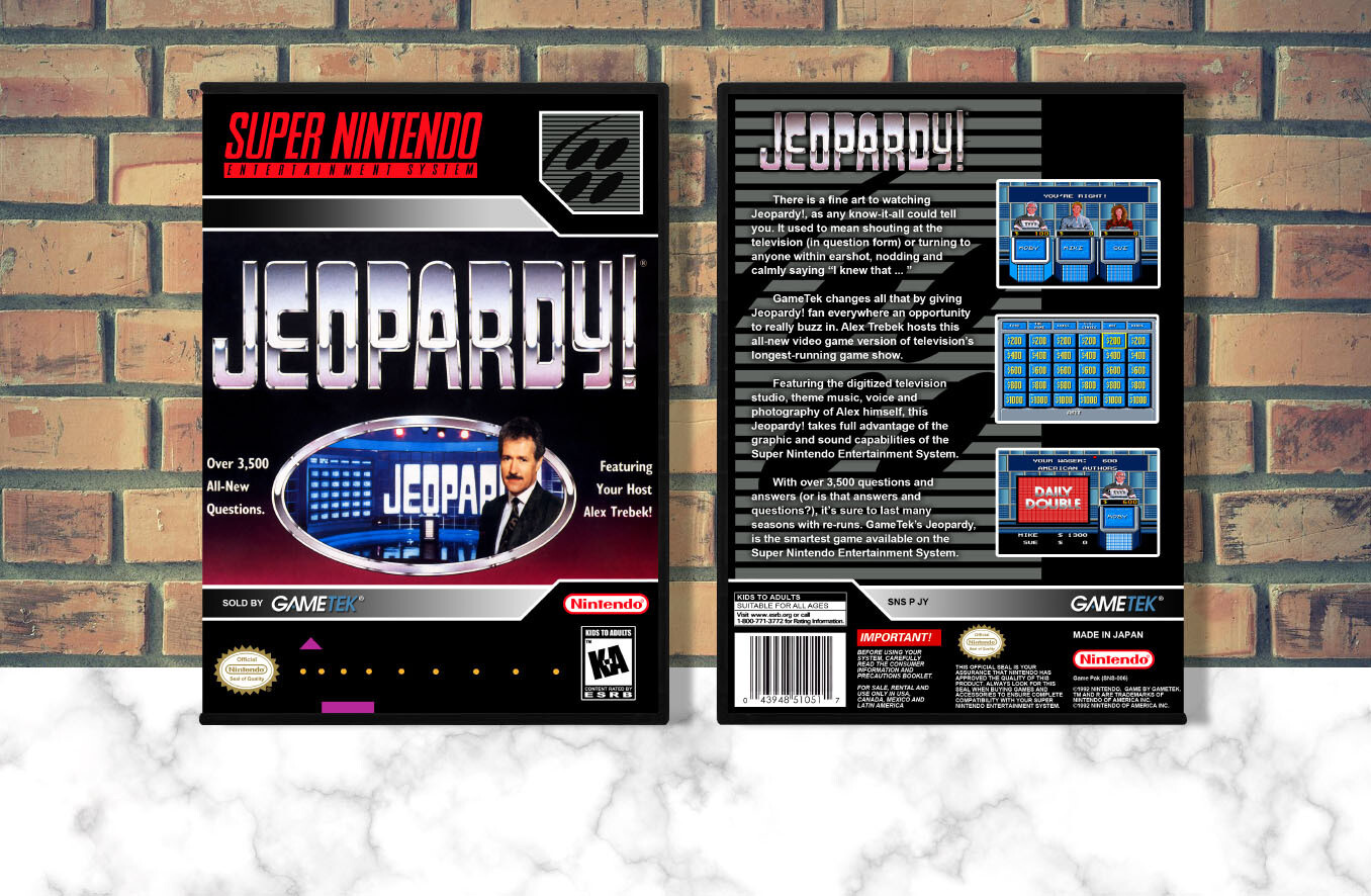 Jeopardy! - SNES Video Game Case