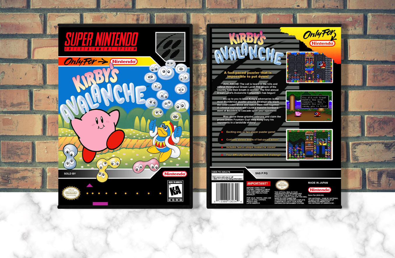 Kirby's Avalanche - SNES Video Game Case