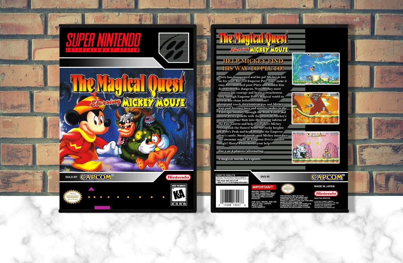 Magical Quest Starring Mickey Mouse, The - SNES Video Game Case
