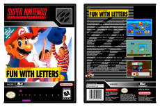 Mario's Early Years! Fun With Letters - SNES Video Game Case