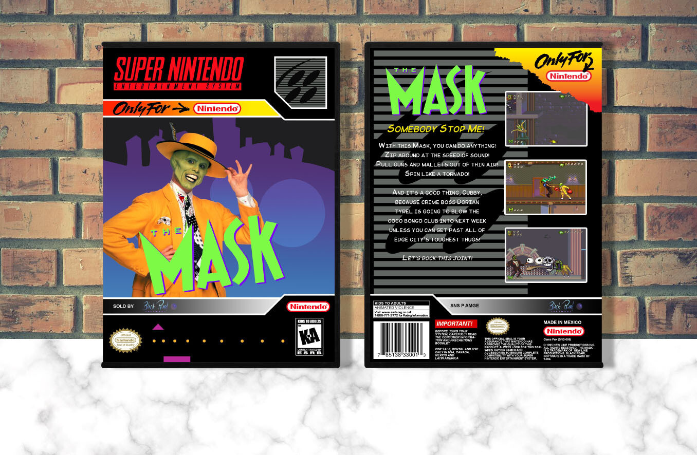 Mask, The - SNES Video Game Case