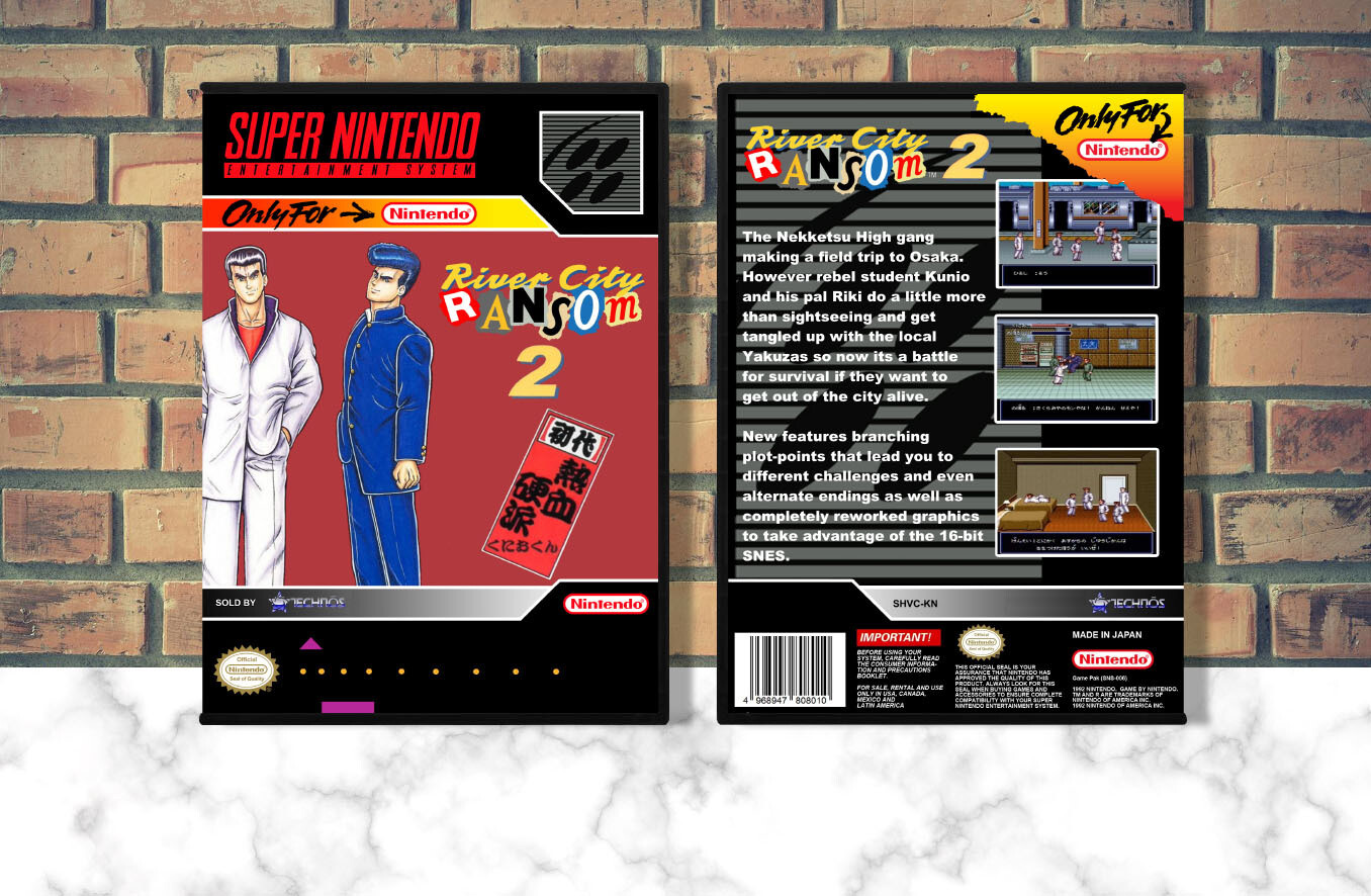 River City Ransom 2 - SNES Video Game Case