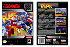 Plok - SNES Video Game Case