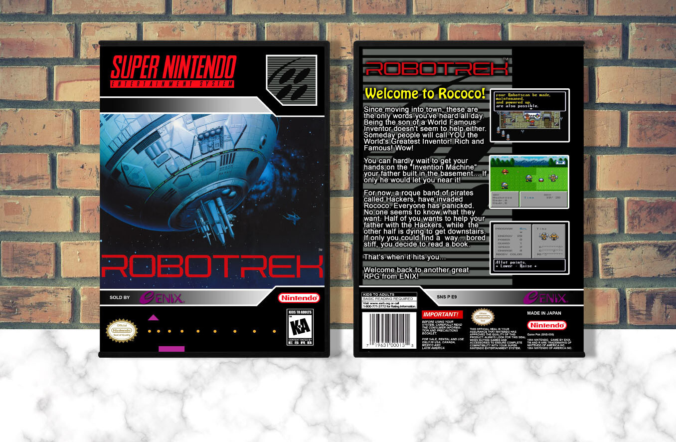 Robotrek - SNES Video Game Case