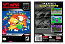 Simpsons, The: Bart's Nightmare - SNES Video Game Case