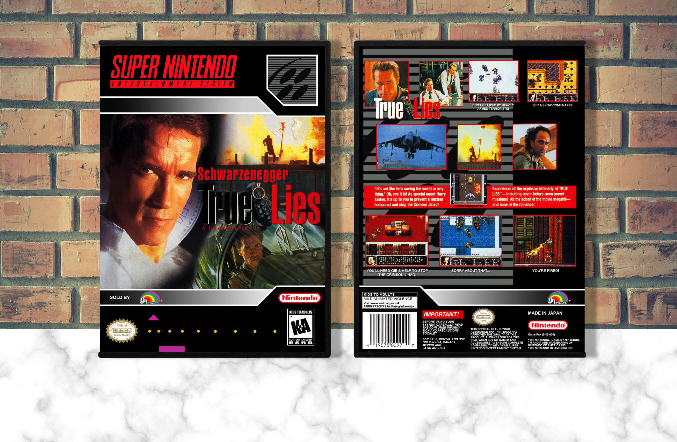 True Lies - SNES Video Game Case
