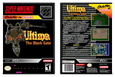 Ultima VII: The Black Gate - SNES Video Game Case