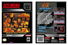 WWF RAW - SNES Video Game Case