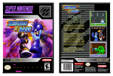 Mega Man & Bass (Repro Spine) - SNES Video Game Case