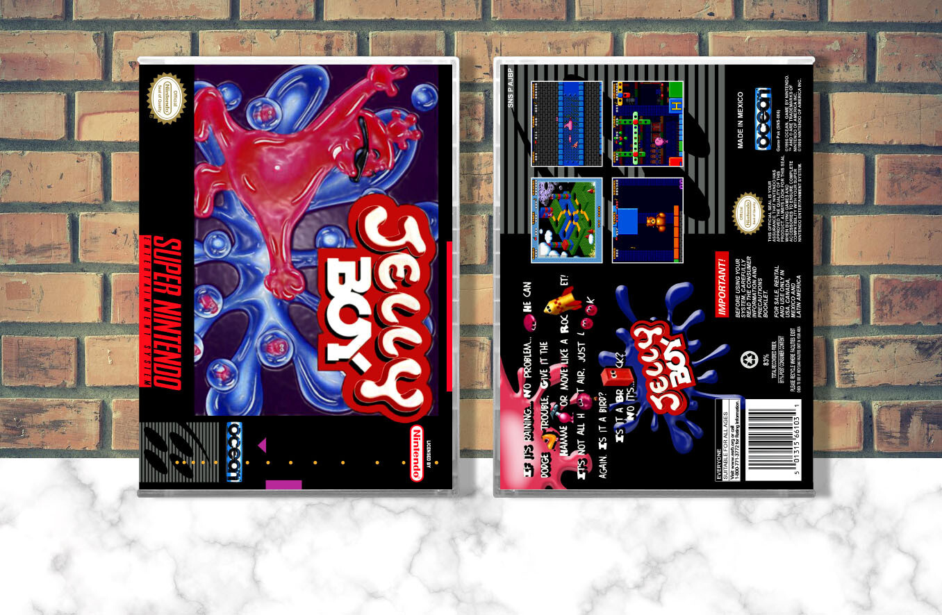 Jelly Boy - SNES Video Game Case