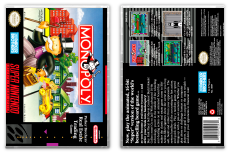 Monopoly - SNES Video Game Case