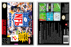 NFL Football - SNES Video Game Case