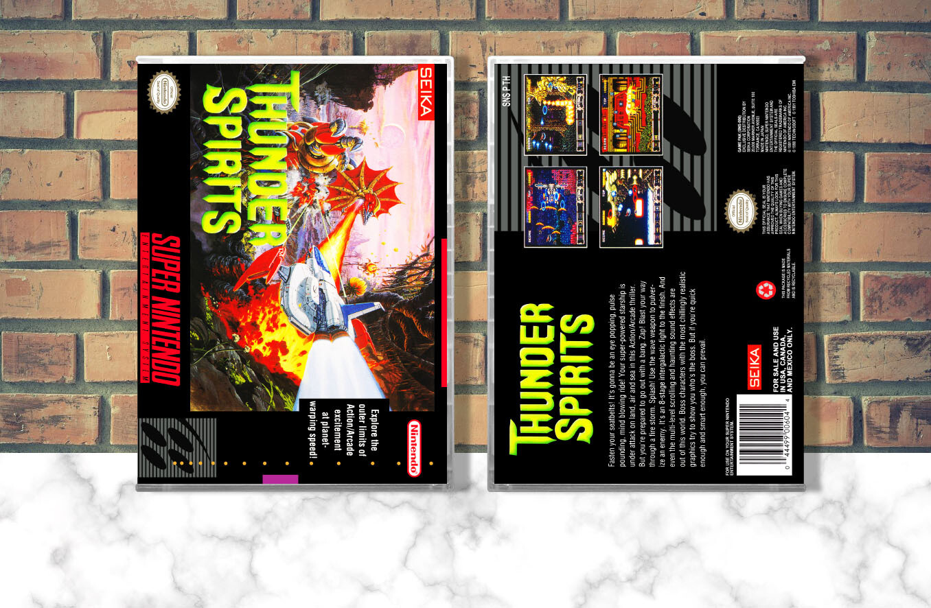 Thunder Spirits - SNES Video Game Case