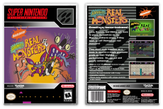 AAAHH!!! Real Monsters - SNES Video Game Case