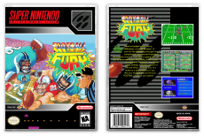 Football Fury - SNES Video Game Case