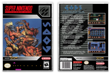 Gods - SNES Video Game Case