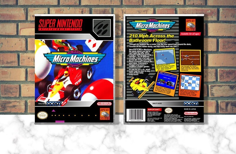 Micro Machines - SNES Video Game Case