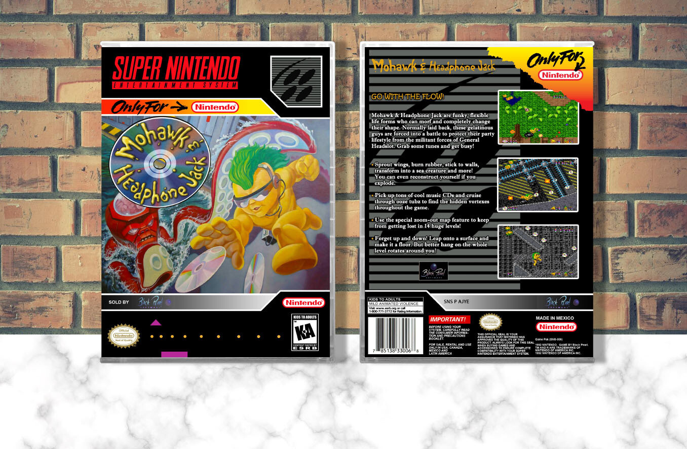 Mohawk & Headphone Jack - SNES Video Game Case