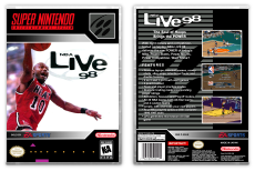 NBA Live '98 - SNES Video Game Case