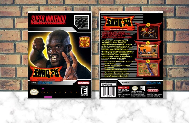 Shaq Fu - SNES Video Game Case