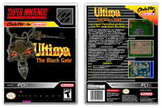 Ultima VII: The Black Gate - SNES Video Game Case