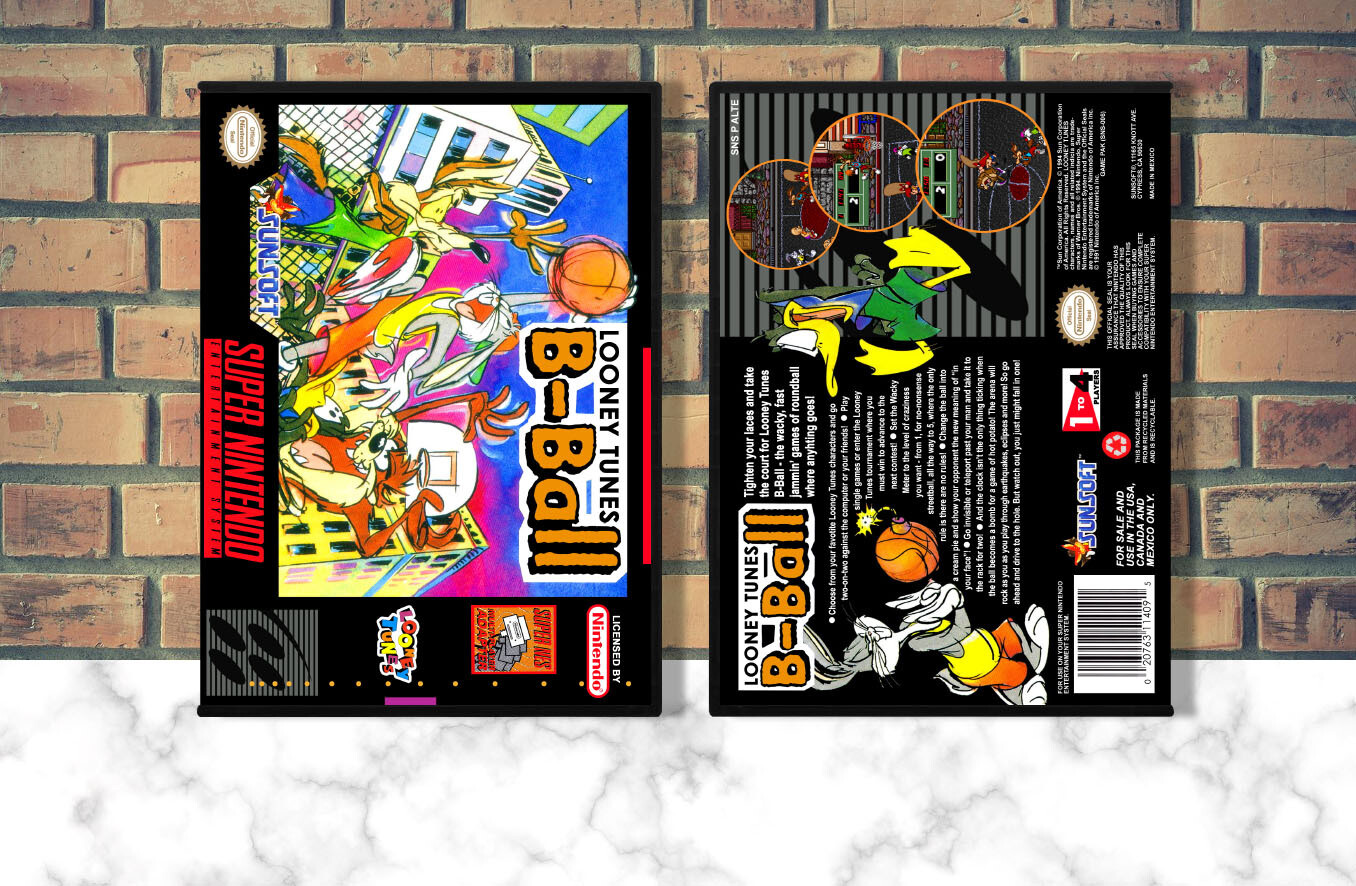 Looney Tunes B-Ball - SNES Video Game Case