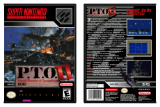 P.T.O. II: Pacific Theater of Operations - SNES Video Game Case