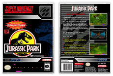 Jurassic Park - SNES Video Game Case
