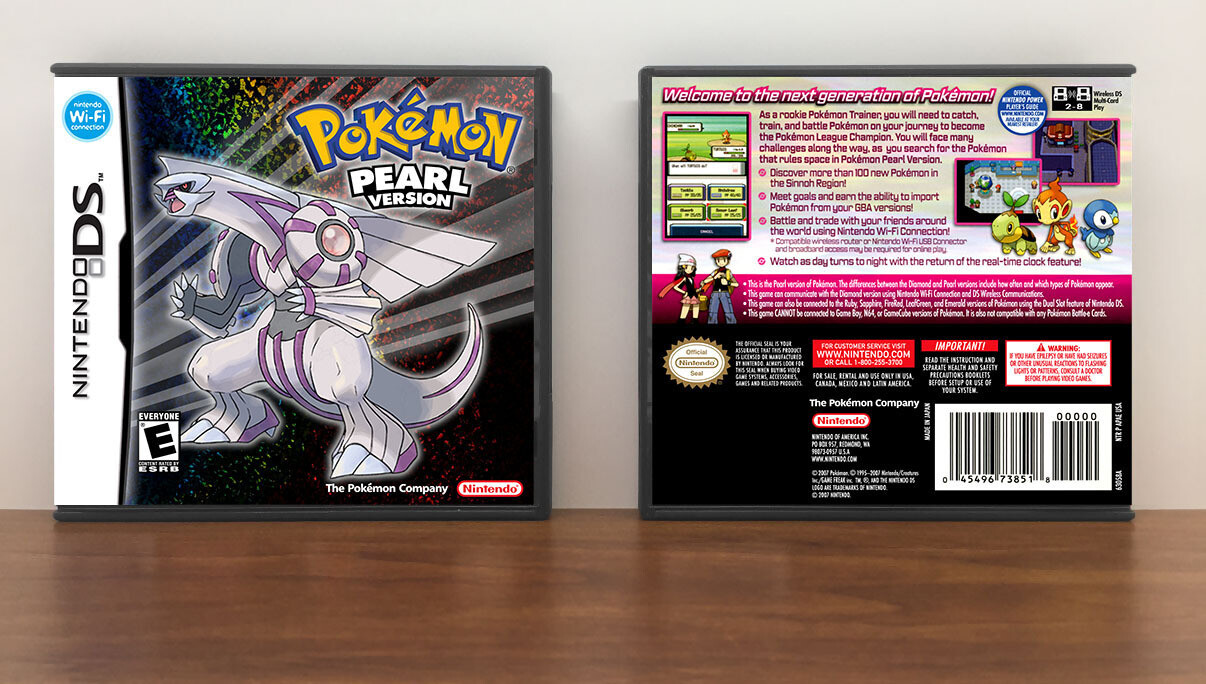 Pokemon Pearl Version - DS Game Case