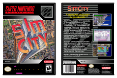 SimCity - SNES Video Game Case